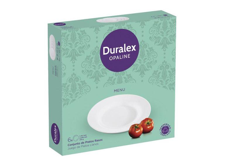 Conjunto de Pratos Duralex Opaline 6 peças - Prato Raso - Magazine Luiza