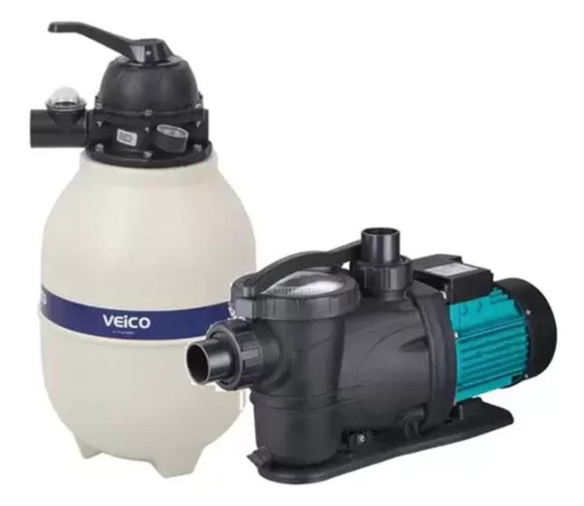 Conjunto Filtro Veico V20 E Bomba 1/3 Cv Lepono Para Piscinas de Ate 20 ...