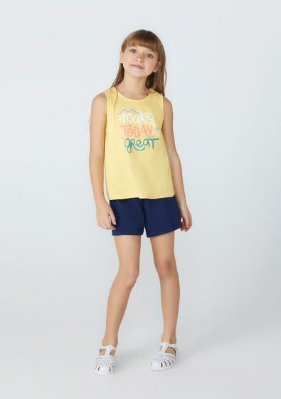 Conjunto Infantil Menina Com Shorts Moletinho Hering Kids - Conjunto ...