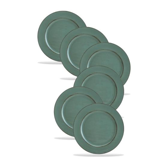 Conjunto Kit 6 Unidades Sousplat Supla Soupla Suplat 33cm Redondo Para ...