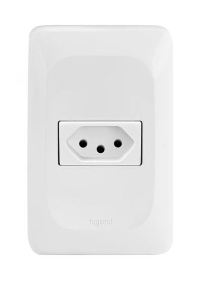 Conjunto Legrand PIAL POP 4x2 Tomada 10A/250v Branco - Tomadas ...