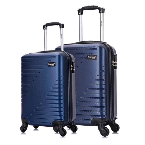 Conjunto Mala de Viagem PP e P Chicago Swiss Move Azul - Conjunto de ...