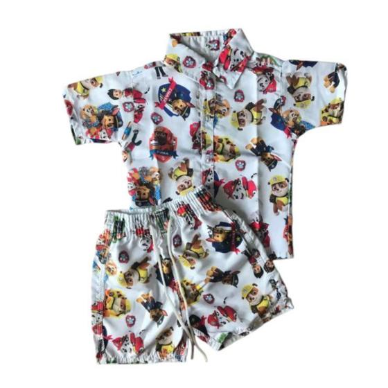 Conjunto Mauricinho Temático Aniversário Patrulha Canina - Amariah Baby ...
