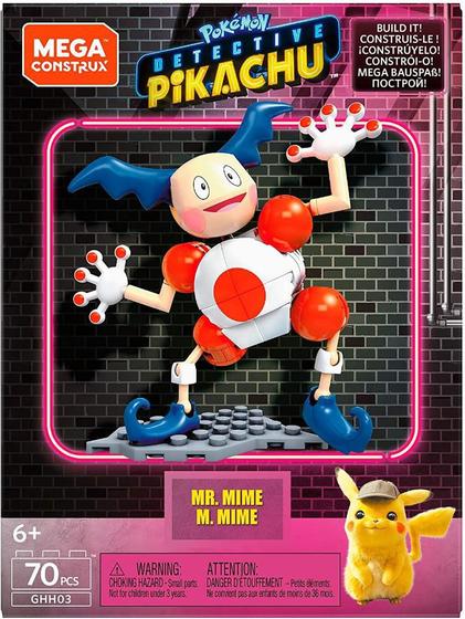 Conjunto Mega Construx Mr. Mime Pokemon Detetive Pikachu Mattel ...