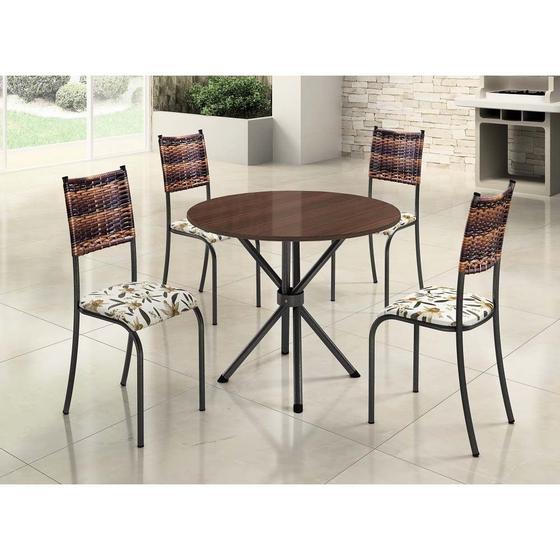 Conjunto Mesa Redonda com 4 Cadeiras 596/287 Madmelos - Outros Móveis ...