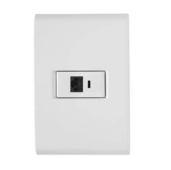 Conjunto Montado Liz 4X2 1 Tomada De Rede Rj45 Tramontina - Tomadas ...