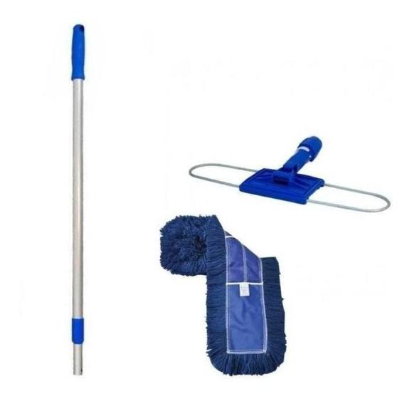 Conjunto mop pó euro 40cm eletrostatico completo bralimpia - Mop ...