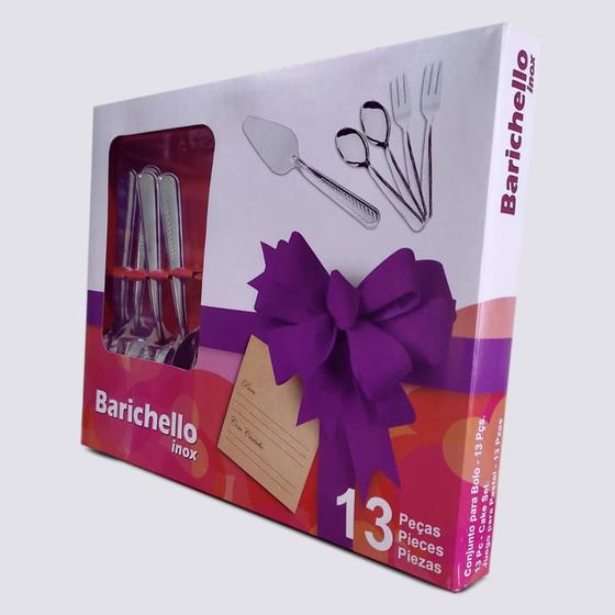 Conjunto Para bolo Inox Barichello - Jogo de Sobremesa - Magazine Luiza