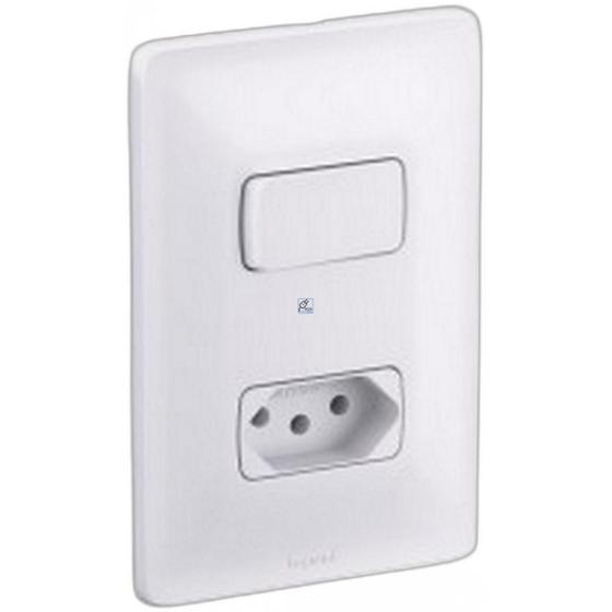 Conjunto Pial Zeffia Modulo Com Placa 1 Simples + 1 Tomada 2p+t. - 0112 ...