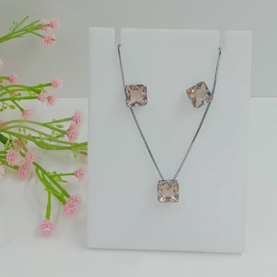 Conjunto Quadrado Banho Steel 100111 - Shekináh Joias - Kits ...