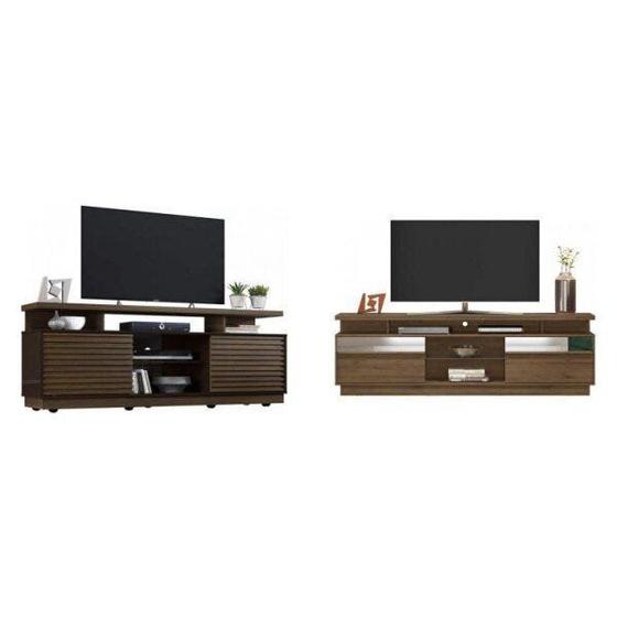 Conjunto Rack para TV 60 Polegadas New Blumenau e Rack para TV Recife Espresso Móveis - Sala de ...