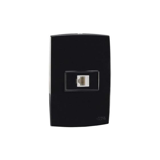 Conjunto Tomada Rede Rj45 Preto Force Line - Tomadas - Magazine Luiza