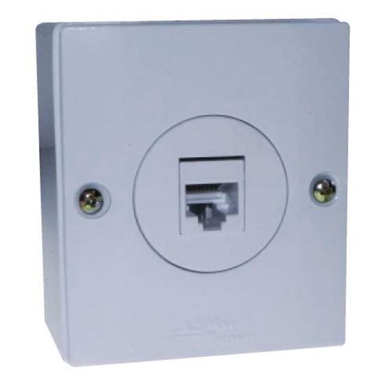 Conjunto Tomada Rj45 (Cabo De Rede) Branca - Sistema X - Mectronic - No ...