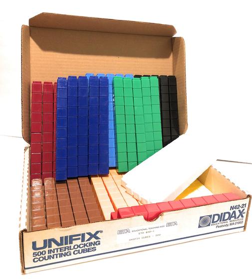 Conjunto Unifix Cubes Didax de 500 dez cores variadas - Brinquedos ...