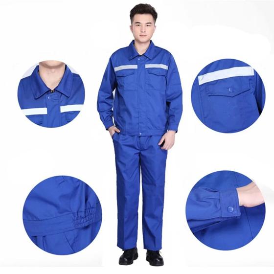 Conjunto Uniforme Profissional Faixa Refletiva EPI Segurança Do ...