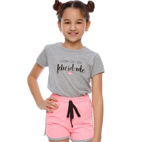 Conjunto Verão Infantil/Juvenil Roupa Meninas Blogueira Luxo 2 À 16 ...