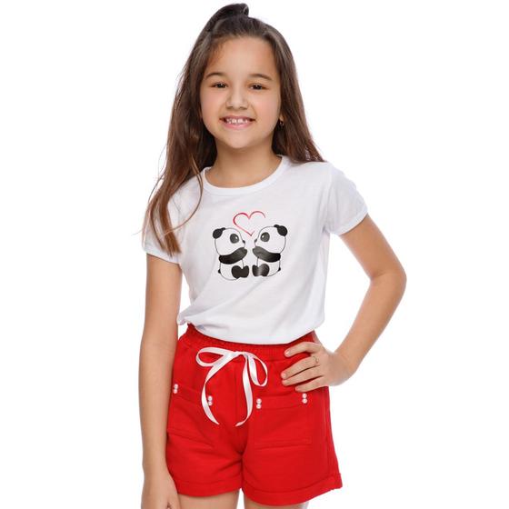Conjunto Verão Infantil/Juvenil Roupa Meninas Blogueira Luxo 2 À 16 ...