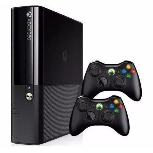 Console 360 Super Slim 250gb 2 Controles Standard Cor Preto - Xbox 360 ...