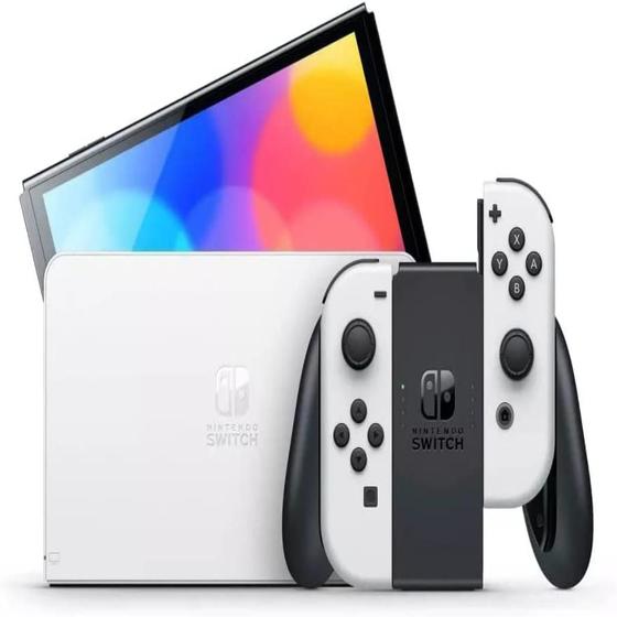 Console Nintendo Switch Oled Branco com Joy-Con Nacional - Console Nintendo Switch - Magazine Luiza