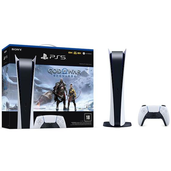 Console PlayStation 5, Digital Edition + Jogo God of War: Ragnarok - PS5 - Sony - Outros Games ...