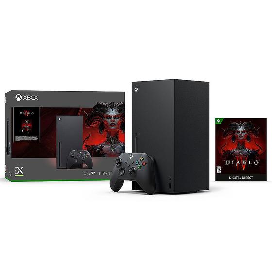 Console Xbox Series X Diablo IV Edition Controle Sem Fio Preto Microsoft Console Xbox Series X Magazine Luiza