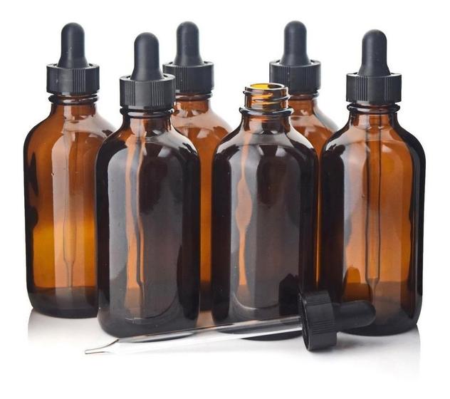 Conta Gotas De Vidro Âmbar De 120Ml Canula E Bulbo Kit 10 - Bimport ...