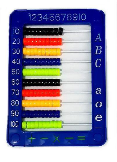 Contador Ábaco 100 Bolas De Plástico - Junior Toys - Ábaco - Magazine Luiza