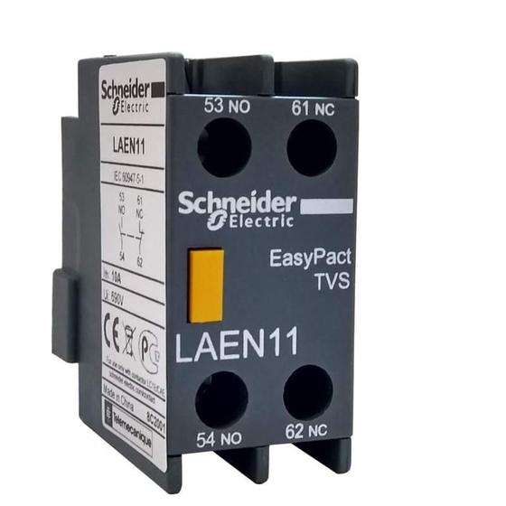Contato Auxiliar 1Na+1Nf Frontal Schneider Laen11 - Contator Elétrico ...