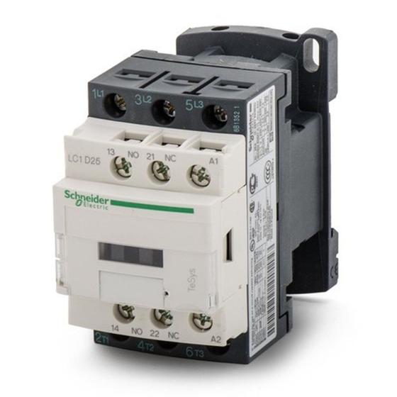 Contator de potência 12a 1na+1nf 24vcc lc1d12bd - schneider - Contator ...