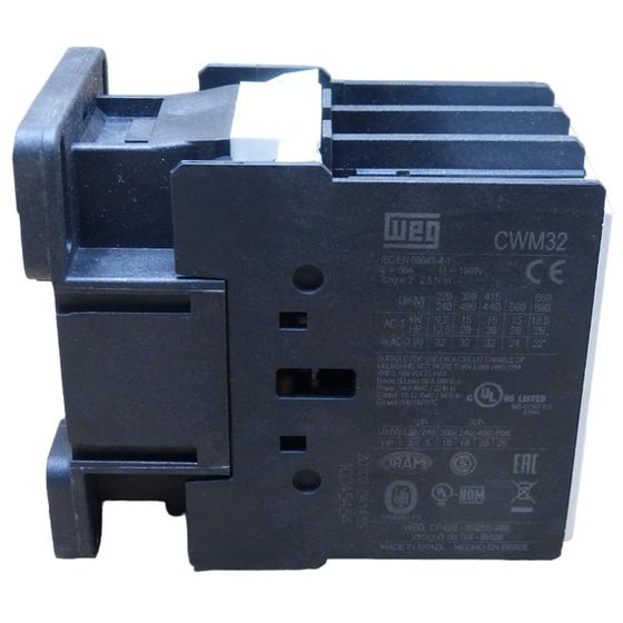 Contator Weg CWM 32.00 220v Chave 10 cv - Contator Elétrico - Magazine ...