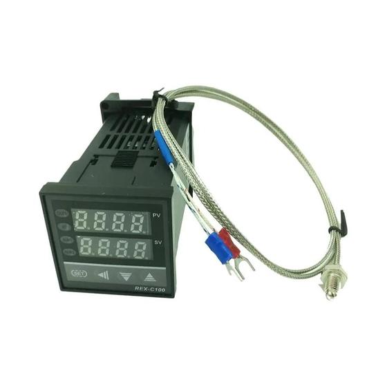 Controlador De Controle De Temperatura PID Digital De Alta Temperatura 0 a 1300C Com Sonda ...