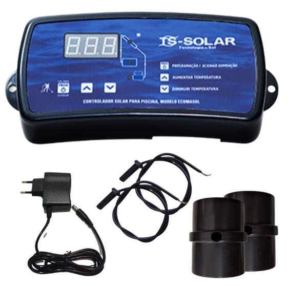 Controlador Digital Temperatura Para Piscinas + Sensores - TS SOLAR - Pressostato e Termostato ...