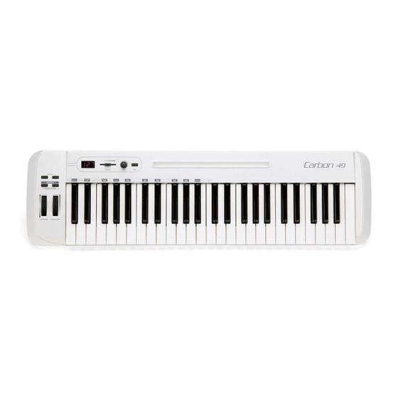 Controlador Midi Samson Carbon 49 Teclado Usb Com 49 Teclas Midi Out E ...