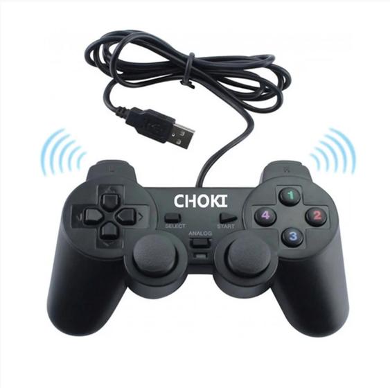 Controle Choki Dualshock 2 Com Fio Preto - PS2 - Outros Games ...