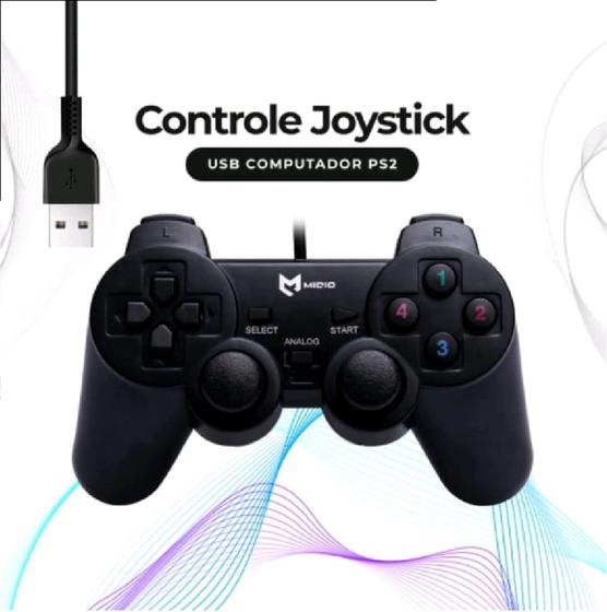Controle Com Entrada USB Joystick Games Computador E Console - Store P ...
