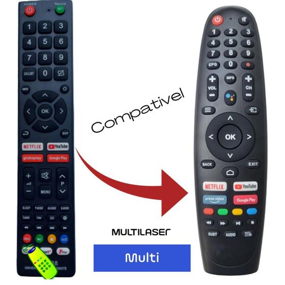controle compativel com tv multilaser tl042 ( leia o anuncio ) - lelong ...