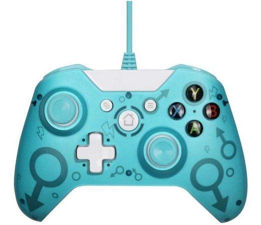 Controle compativel com Xbox One E Pc Com Fio Gamepad Manete Joystick ...
