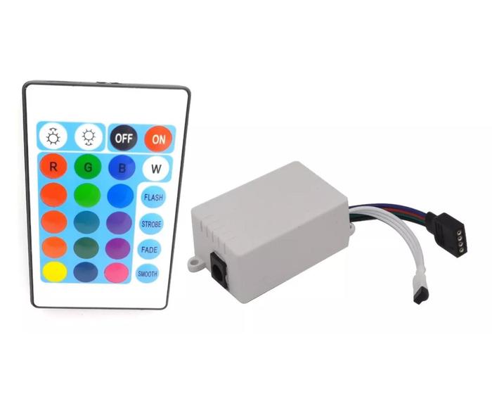 Controle Controlador Para Fita Led Rgb Modelos 3528 E 5050 - Zen - Fita de LED - Magazine Luiza