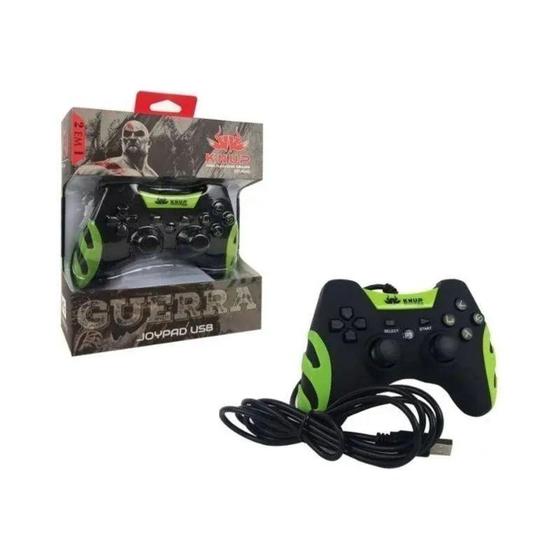Controle Gamer Knup Joystick USB Guerra, Compatível para P3 e PC 2 em 1 ...