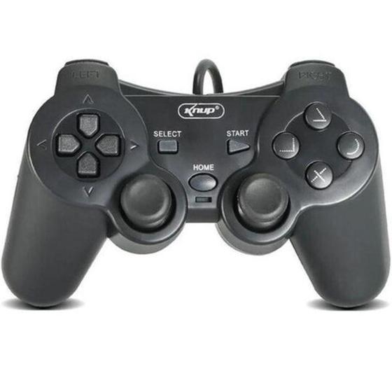 Controle joystick usb com fio para pc e notebook em embalagem de saco ...