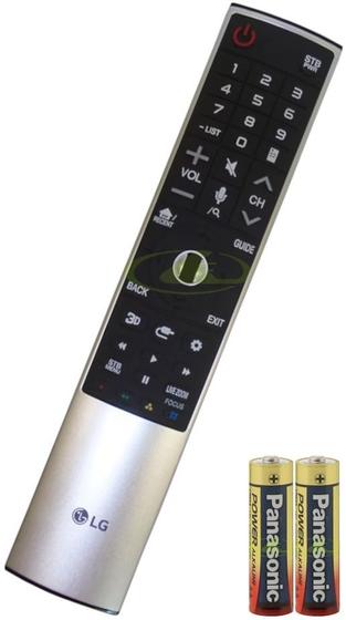 Controle magic original lg com pilhas repõe an-mr650 tv led uh7700 ...