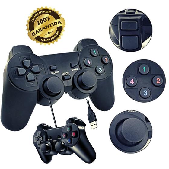 Controle Manete Joystic Usb Dual Shock Analogico Pc Ps2 - Online ...