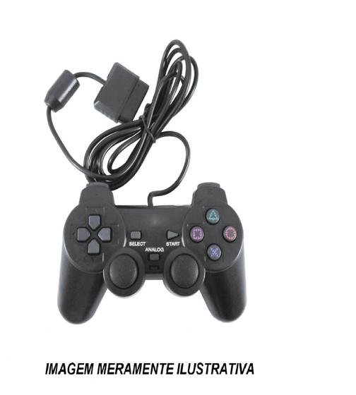 controle para playstation 2 ps2 com fio - stell - Controle PS2 ...