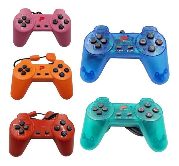 Controle Playstation 1 Ps1 One Coloridos Com Fio - Alinee - Outros ...