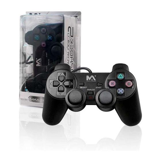 Controle Ps2 Dualshock C Fio Play 2 Playstation Maxmidia - Outros Games ...