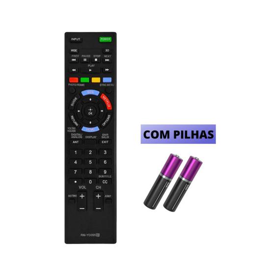 Controle Remoto Compatível Tv Sony Smart Lcd Bravia + Pilhas - FBG ...