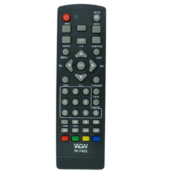 Controle Remoto Conversor Inova E Set Top Box 7493 - WLW - Controle ...