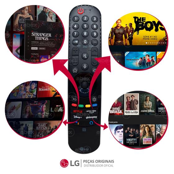 Controle Remoto Magic Control Com Botão Netflix e Amazon Tv LG Original ...