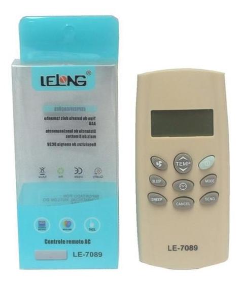 Controle Remoto Para Ar Condicionado Lelong Le-7089 - Controle Remoto para Ar Condicionado ...