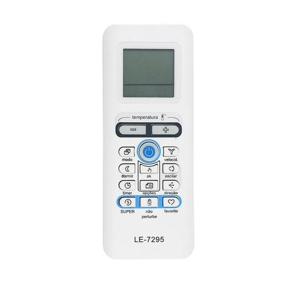 Controle Remoto para Ar Condicionado Springer / Midea - Lelong/SKY ...